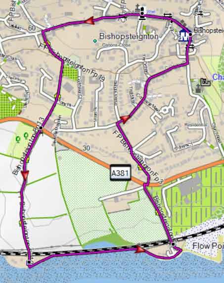 Bishopsteignton Popular Circular Walks