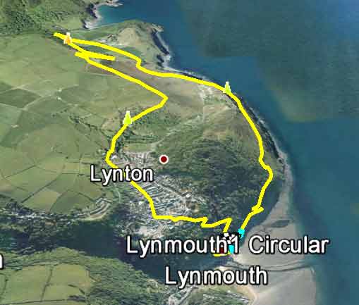 Best Lynmouth Circular Walk with free route